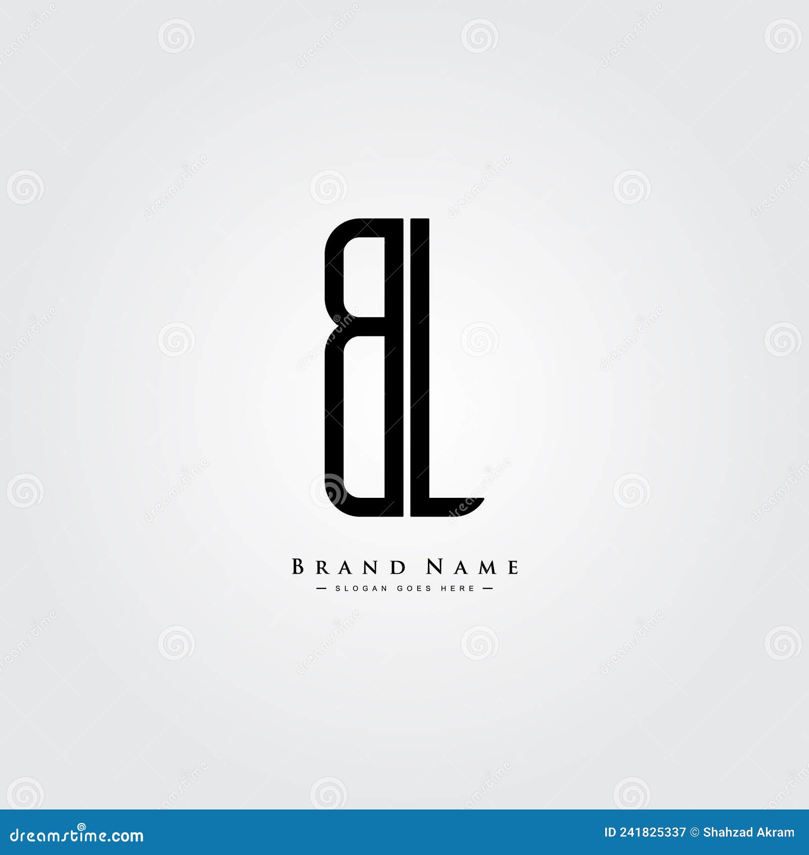 Initial Letter BL Logo - Minimal Business Logo for Alphabet B and L ...