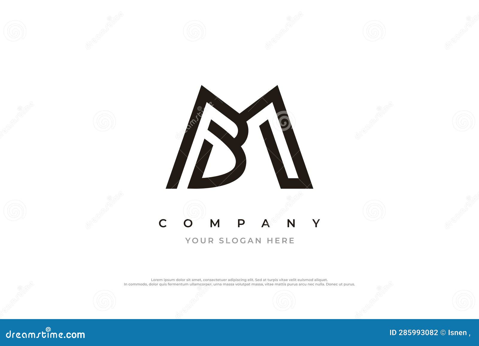 Initial BM Monogram Logo Design Stock Vector - Illustration of font ... Initial BM Monogram Logo Design Stock Vector - Illustration of font ...