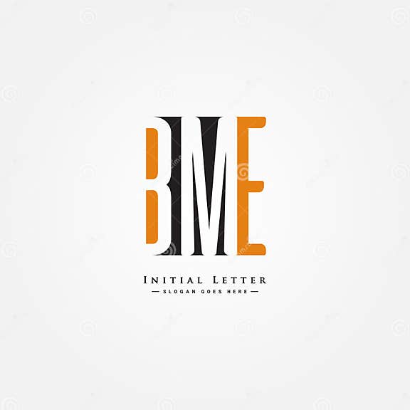 Initial Letter BME Logo - Simple Business Logo for Alphabet B, M and E ...