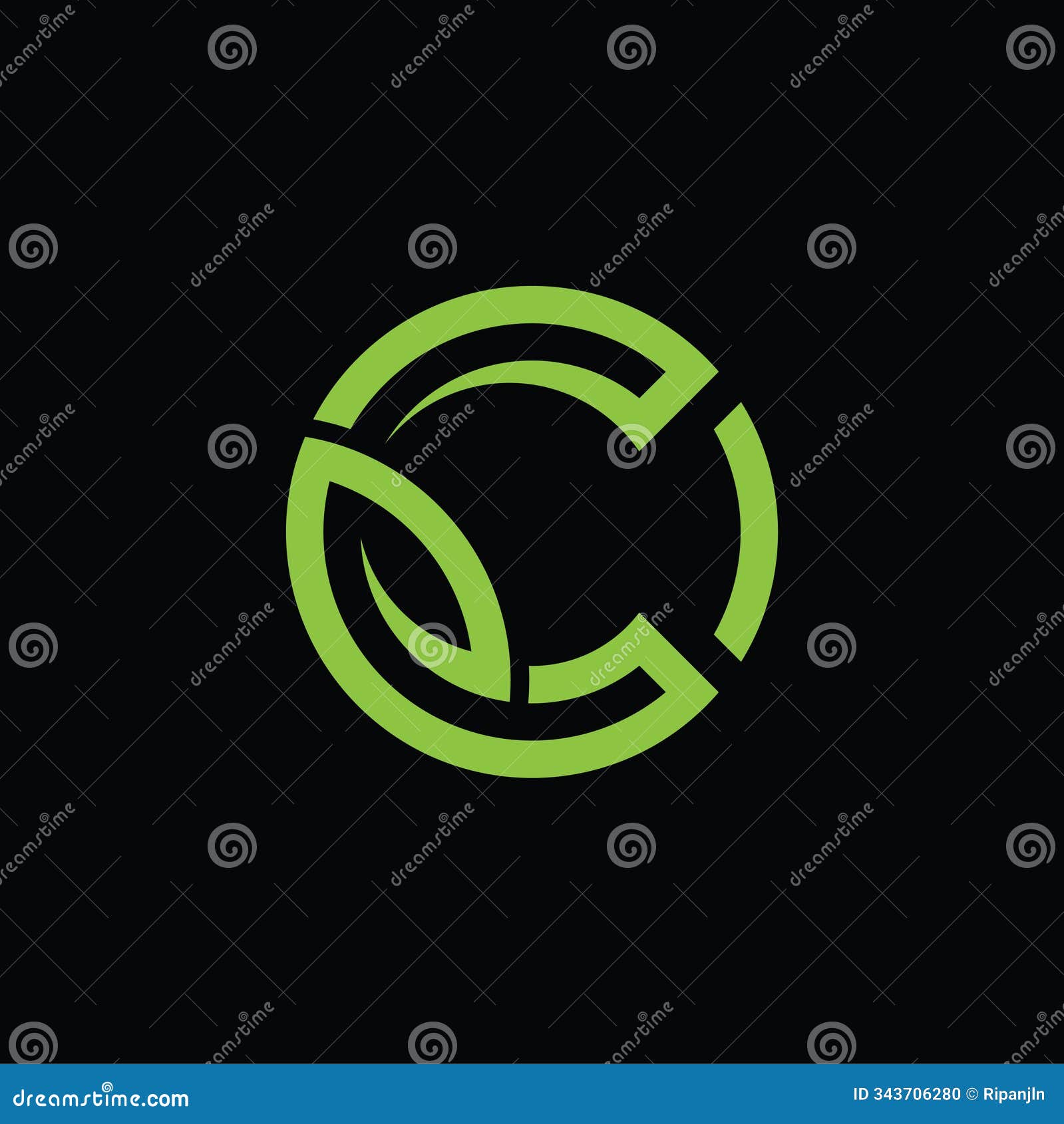Initial Letter C Leaf Eco Nature Logo Design Inspiration Stock ...