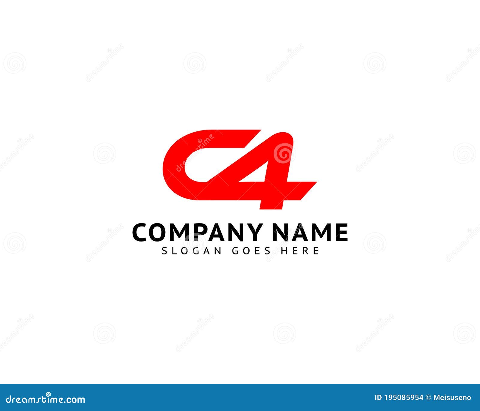 Initial Letter C4 Logo Template Design Stock Vector - Illustration of ...