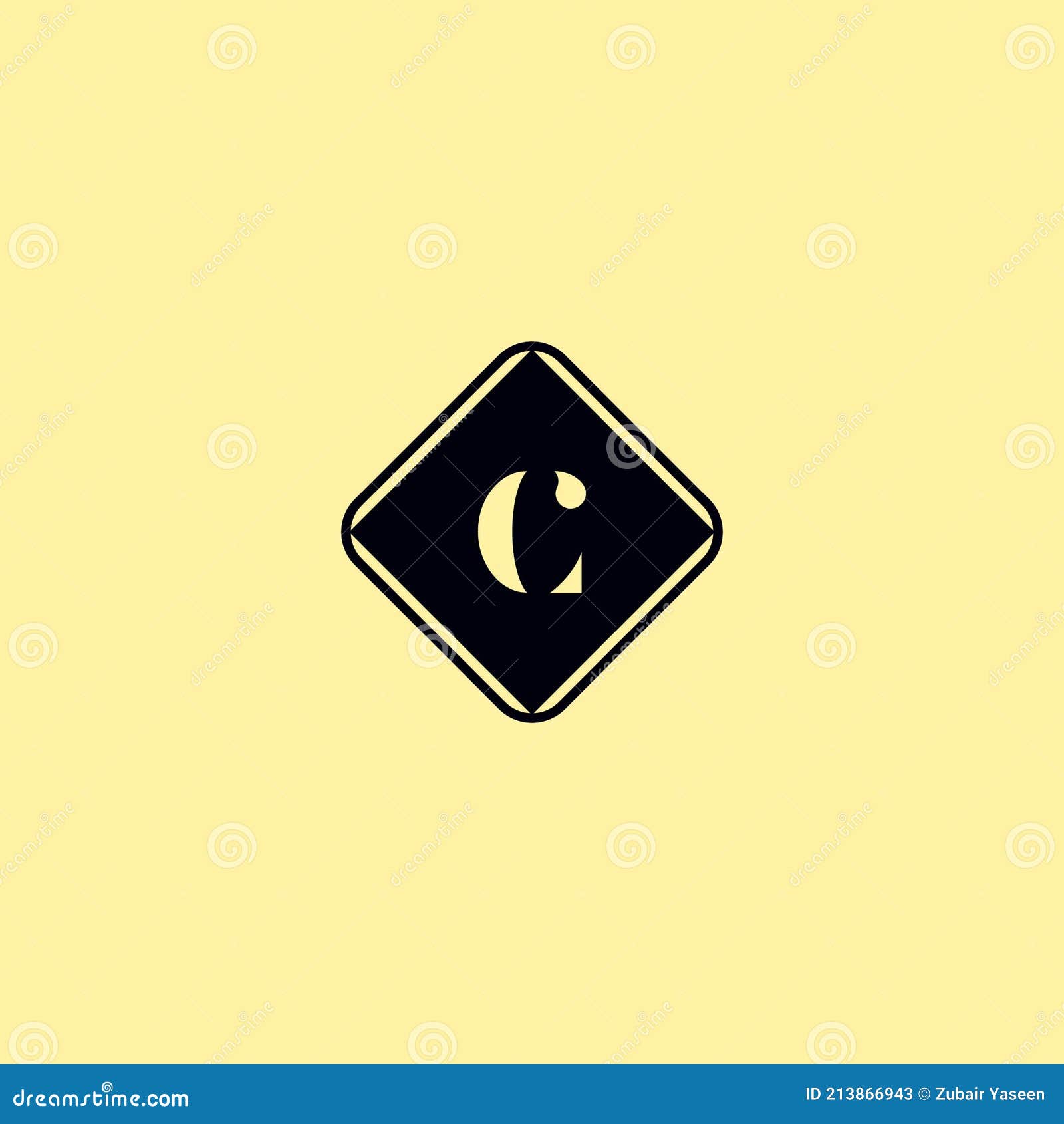 Initial Letter C Square Shape Vector Monogram Logo Stock Vector ...