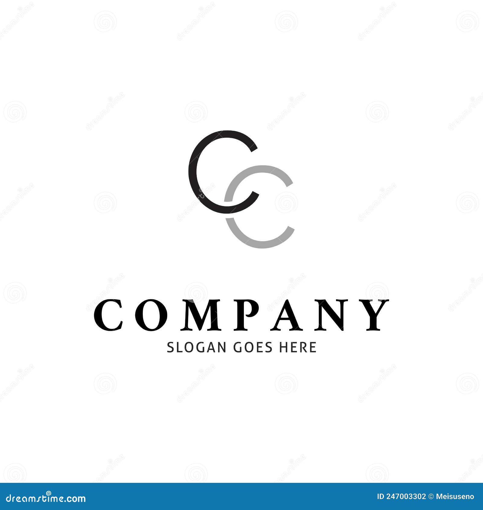 Initial Letter CC Icon Vector Logo Template Illustration Design Stock ...