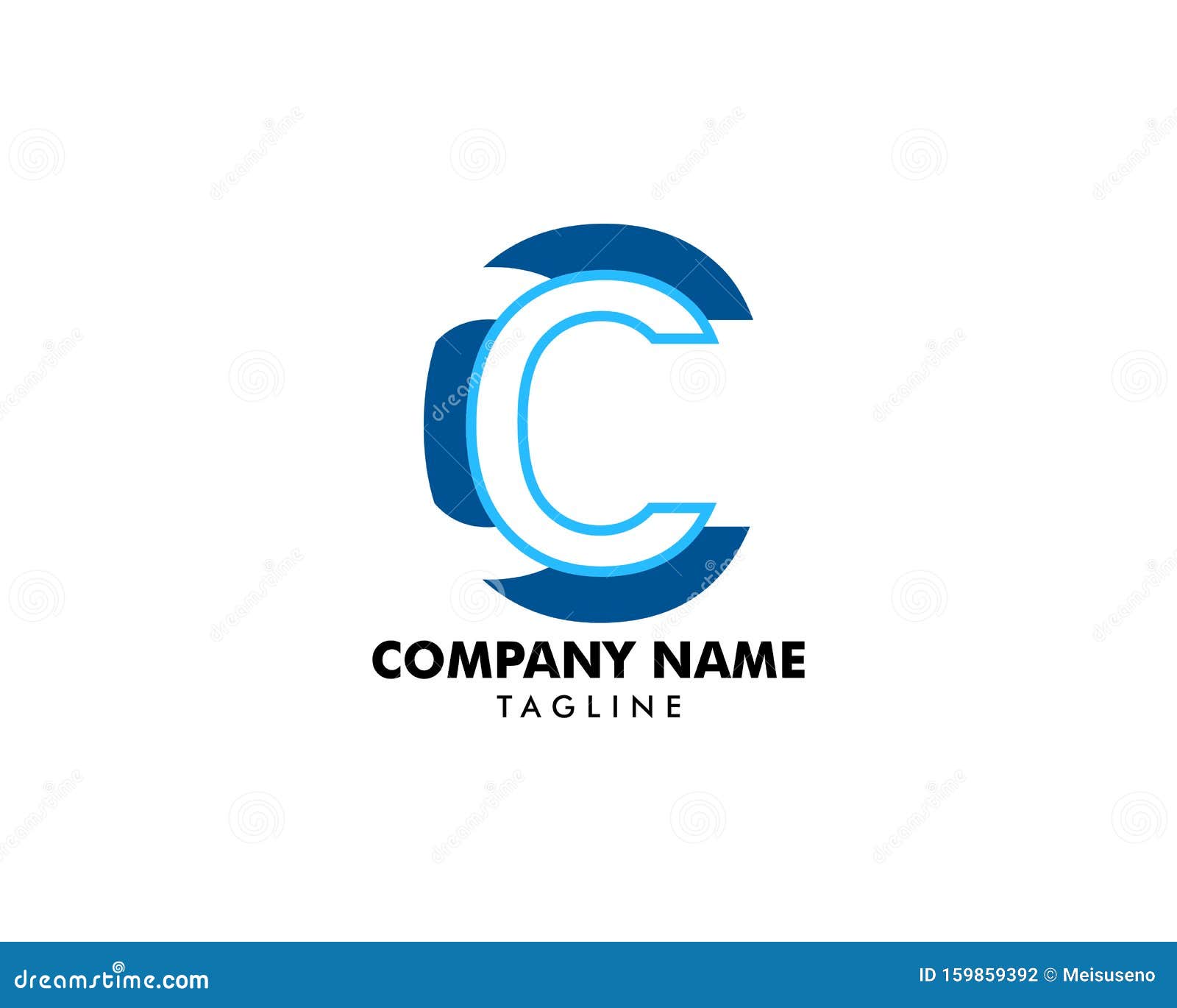 Initial Letter CC Logo Template Design Stock Vector - Illustration of ...