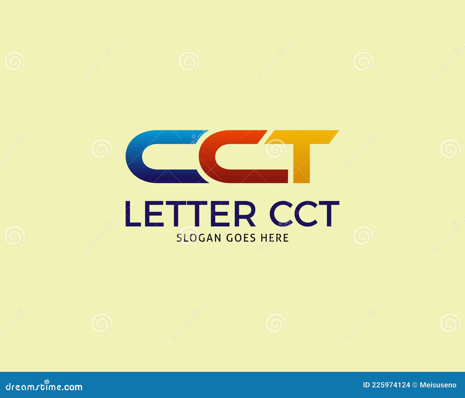 Initial Letter CCT Logo Template Design Stock Vector - Illustration of ...