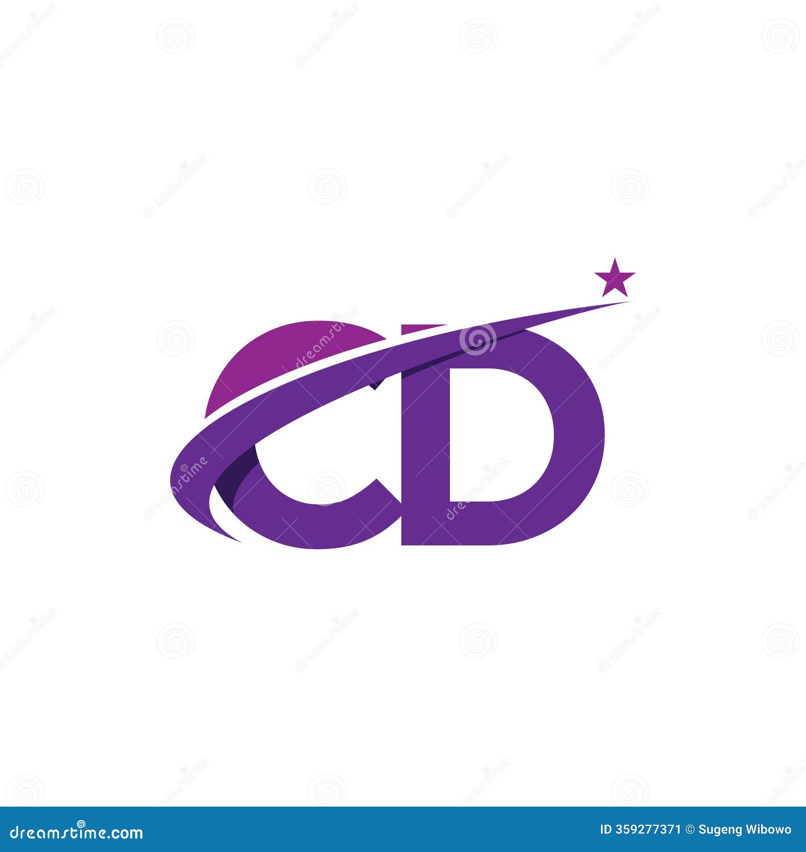 Initial Letter CD stock vector. Illustration of creative - 359277371