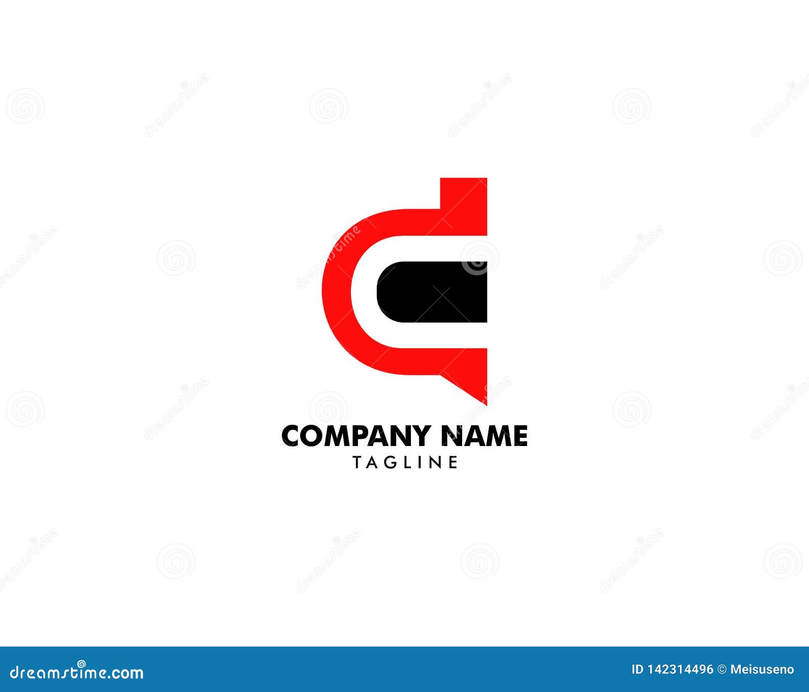 Initial Letter CD Logo Template Design Stock Vector - Illustration of ...