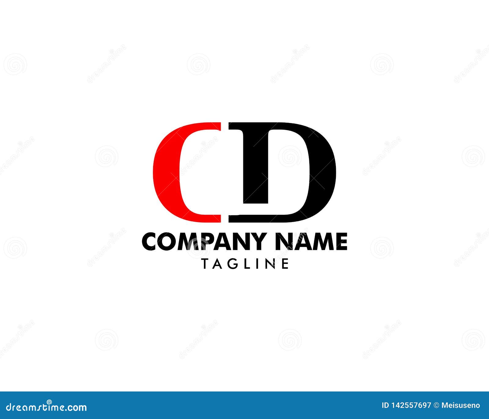 Initial Letter CD Logo Template Design Stock Vector - Illustration of ...