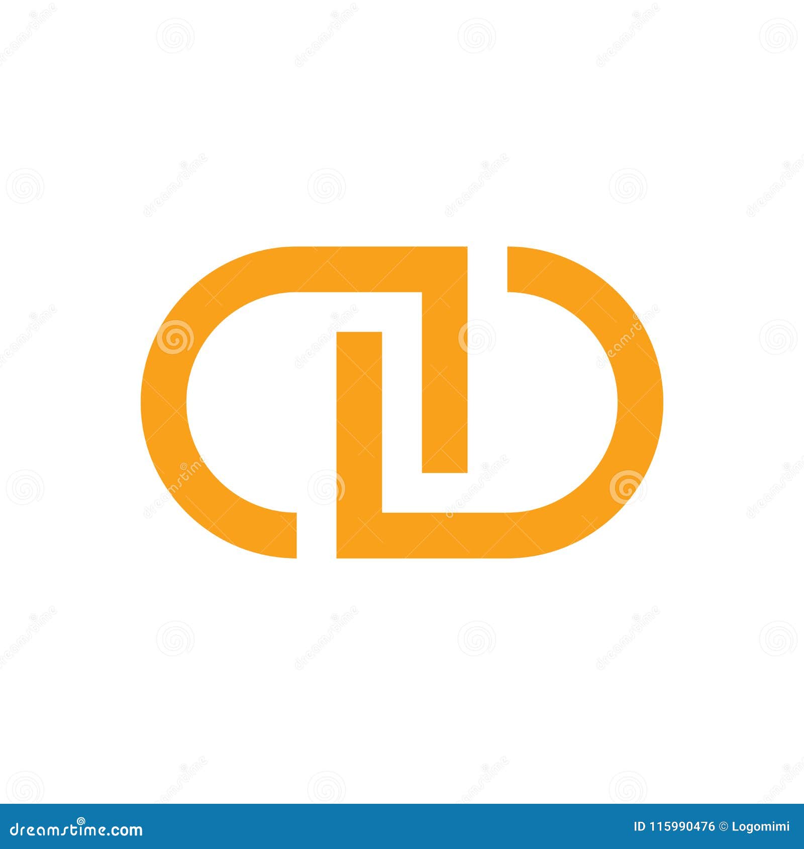 Initial Letter CD Symbol, Vector Logo Design Stock Vector ...