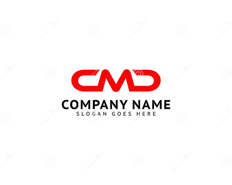 Initial Letter CMD Logo Template Design Stock Vector - Illustration of ...