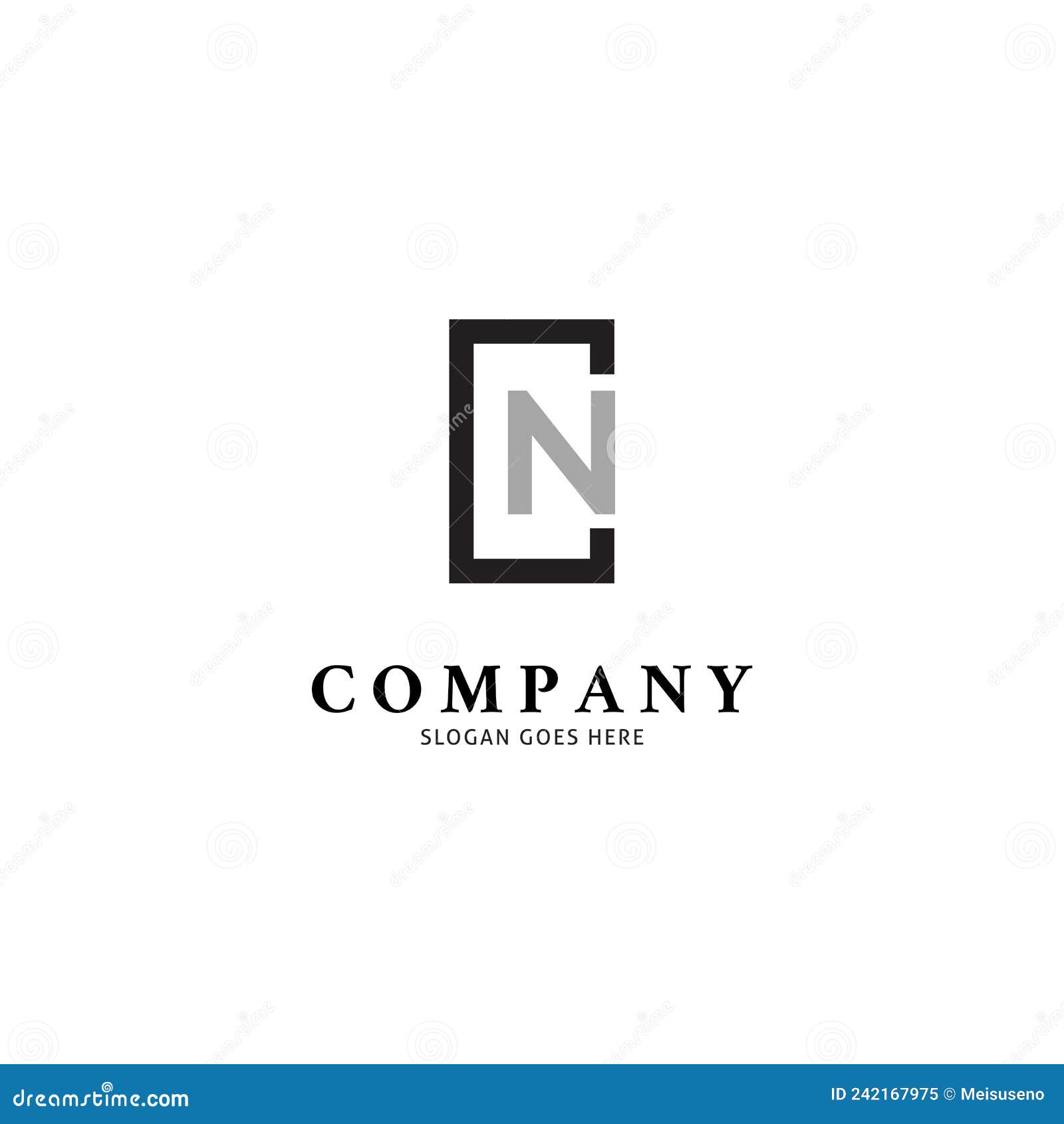 Initial Letter CN Icon Vector Logo Template Illustration Design Stock ...