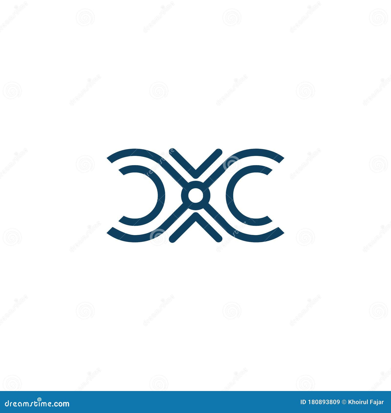 Initial Letter CXC Logo Designs Stock Vector - Illustration of ...