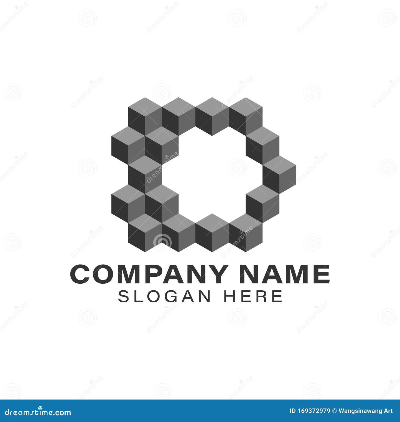 Initial Letter D Cube Modern Logo Ideas. Inspiration Logo Design ...