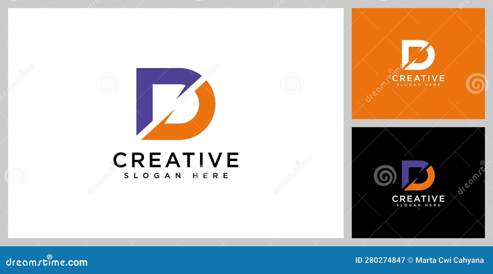 Initial Letter D Logo Vector Design Stock Vector - Illustration of ...