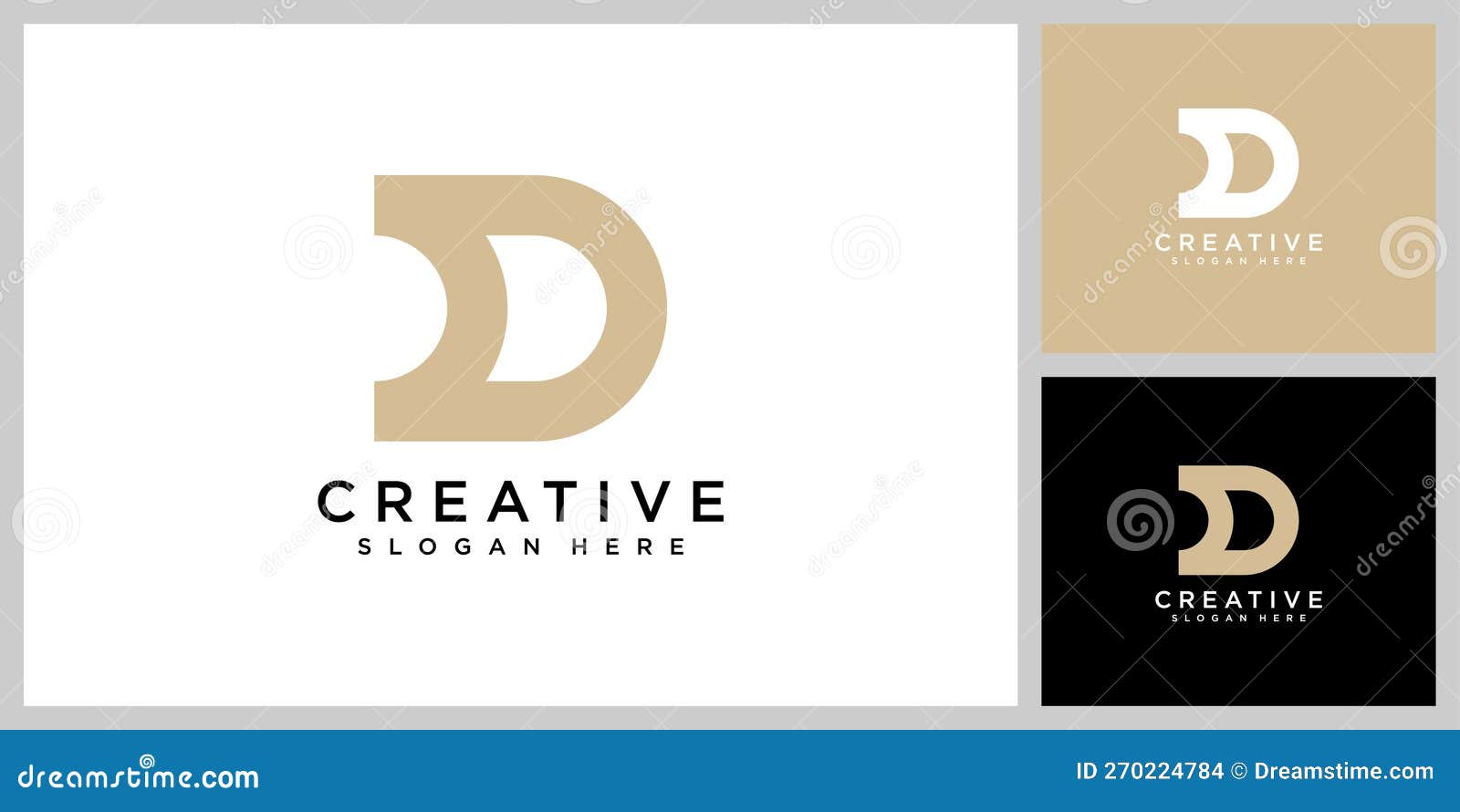 Initial Letter D Logo Vector Design Stock Vector - Illustration of ...