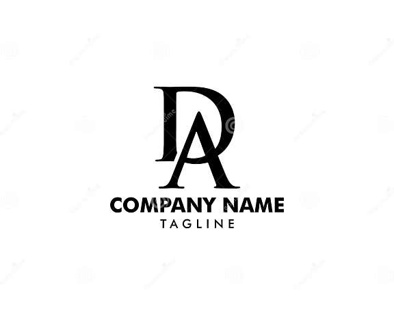 Initial Letter DA Logo Template Design Stock Vector - Illustration of ...
