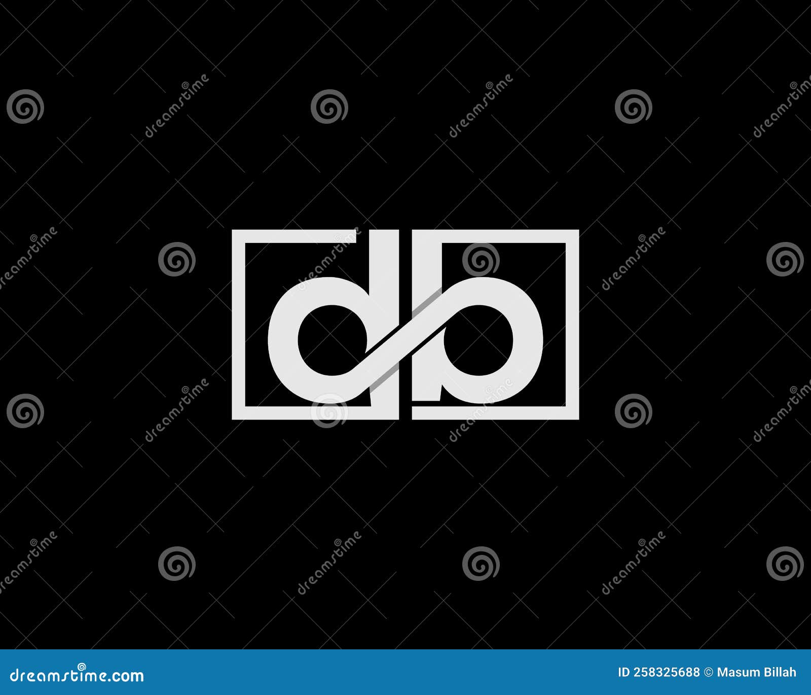 Initial Letter Db Creative Logo Design Concept. Stock Vector ...
