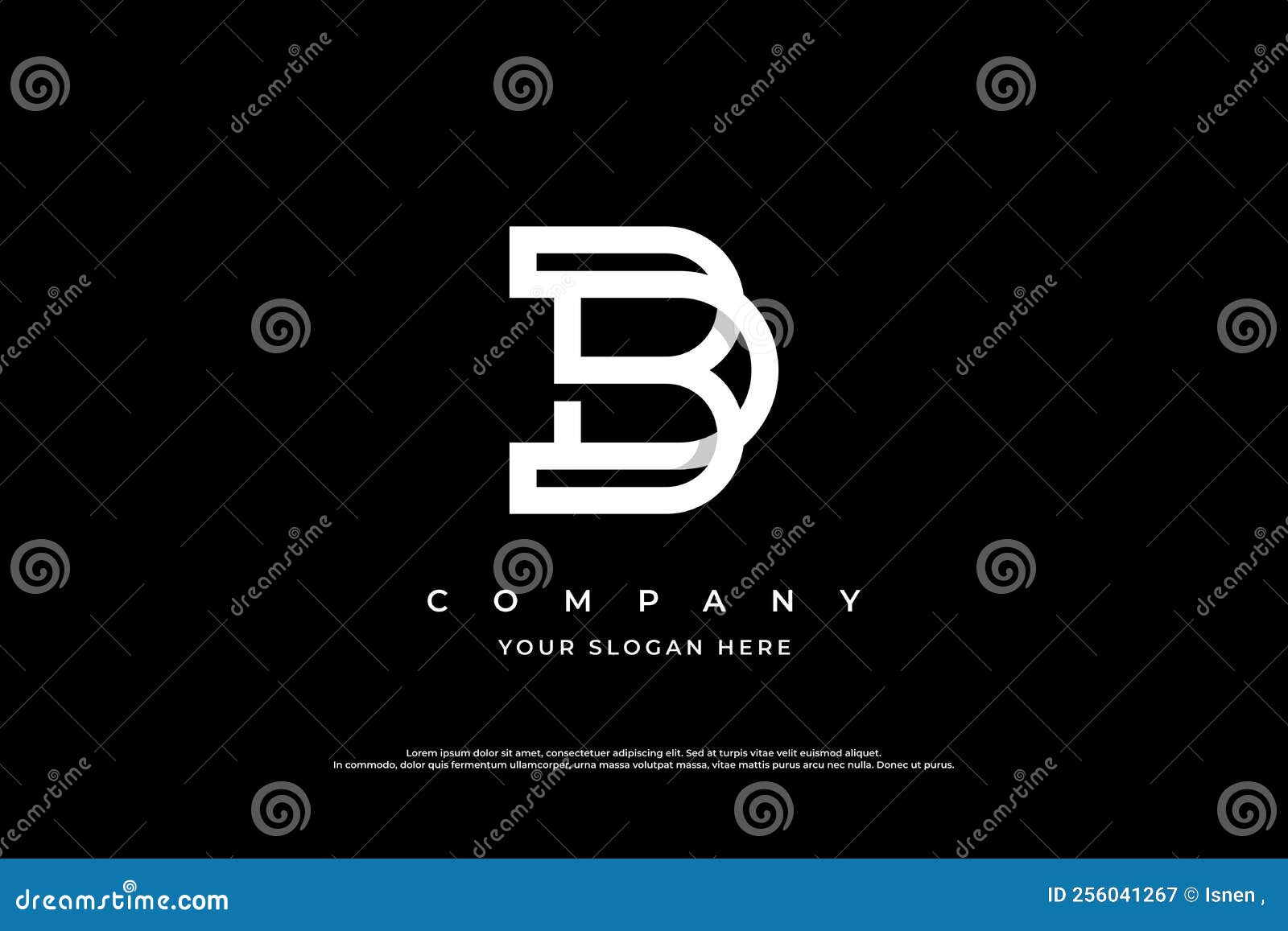 Initial Letter DB Logo or BD Monogram Logo Design Vector Stock Vector ...