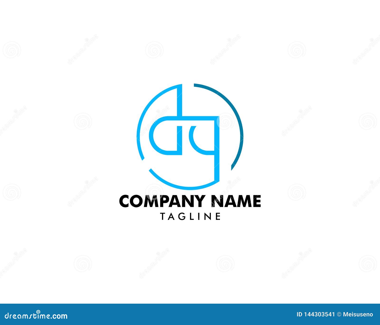 Initial Letter DG Logo Design Template Stock Vector - Illustration of ...