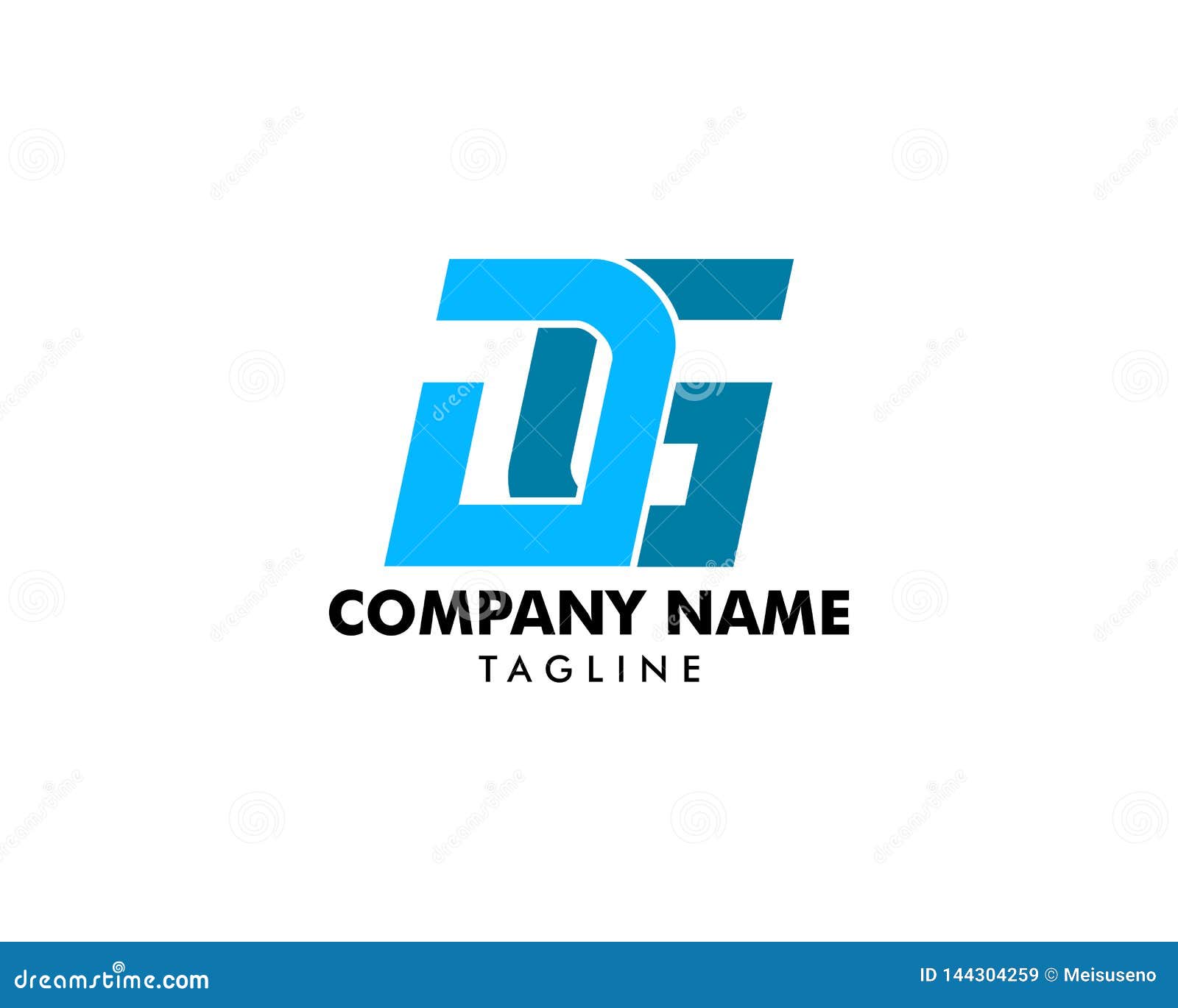 Initial Letter DG Logo Design Template Stock Vector - Illustration of ...