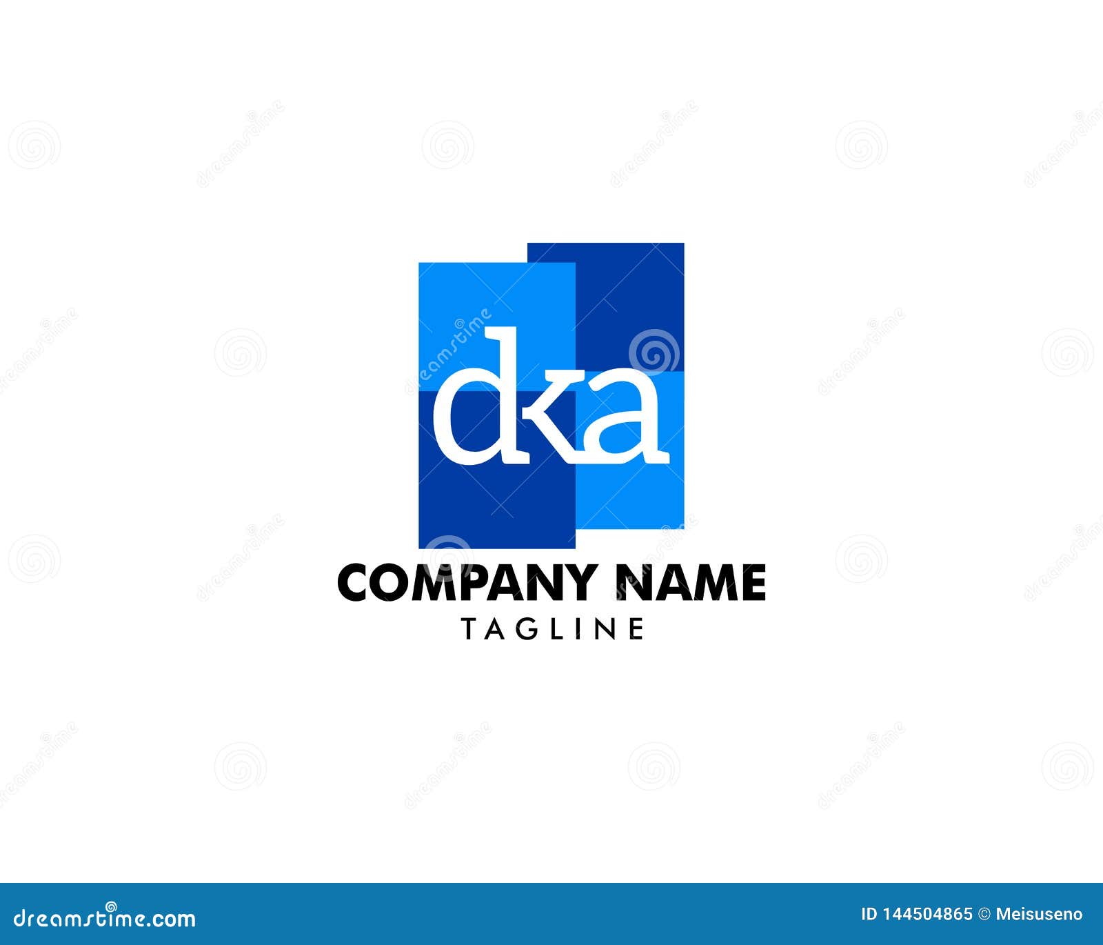 Initial Letter DKA Logo Template Design Stock Vector - Illustration of ...