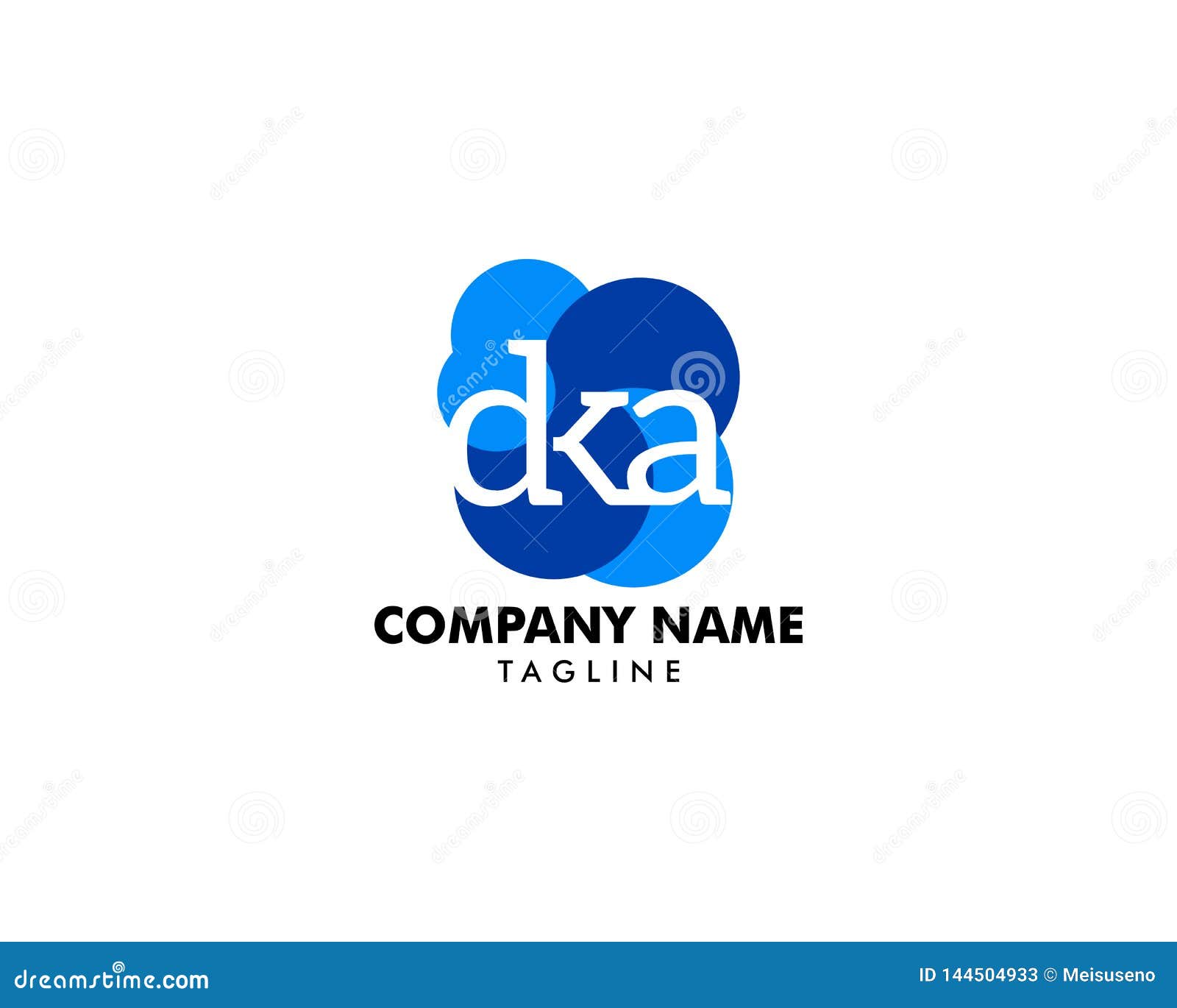 Initial Letter DKA Logo Template Design Stock Vector - Illustration of ...