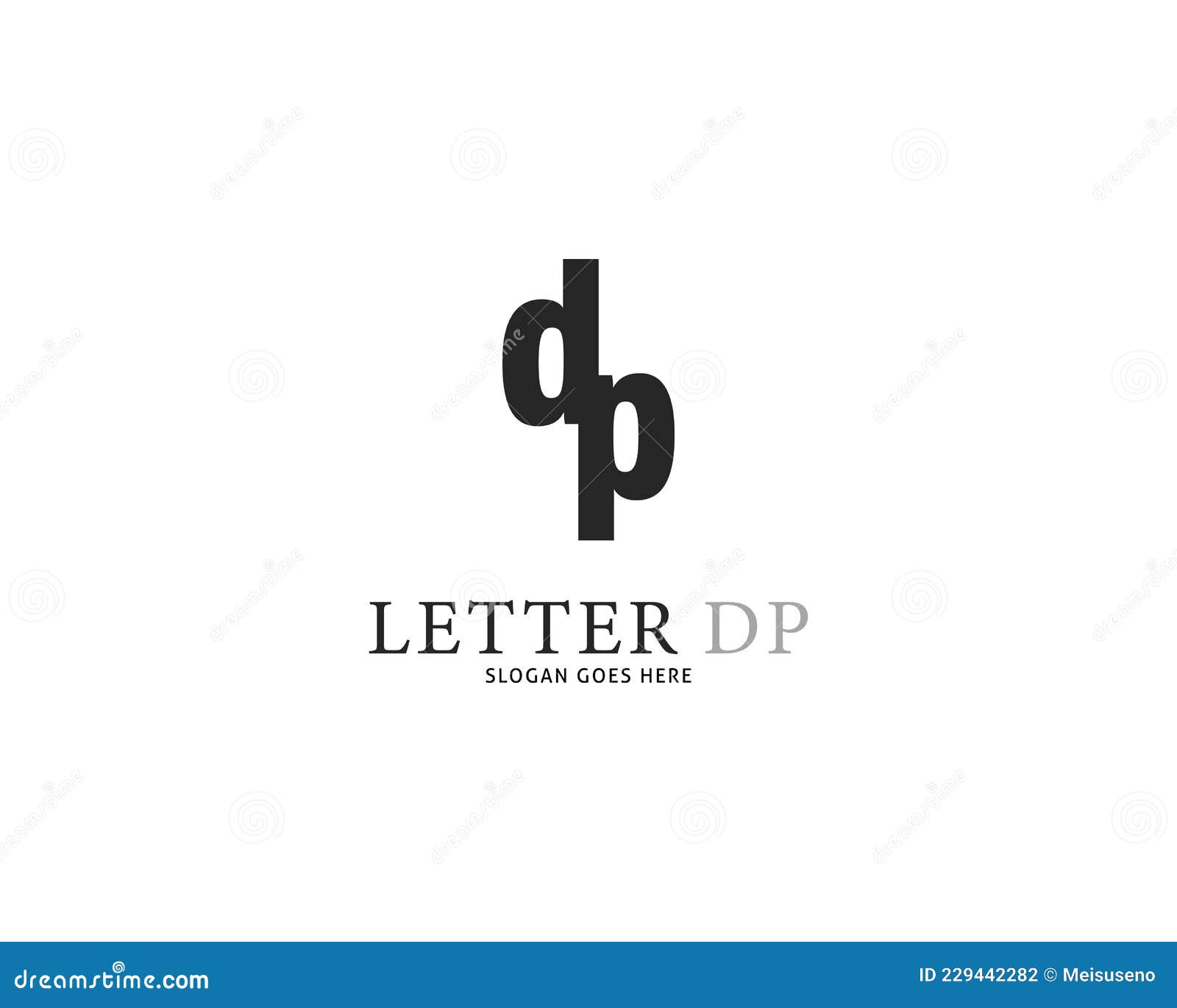 Initial Letter DP Logo Template Design Stock Vector - Illustration of ...