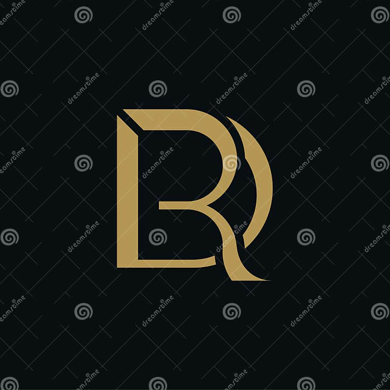 Initial Letter DR RD Logo Design Inspiration Stock Illustration ...