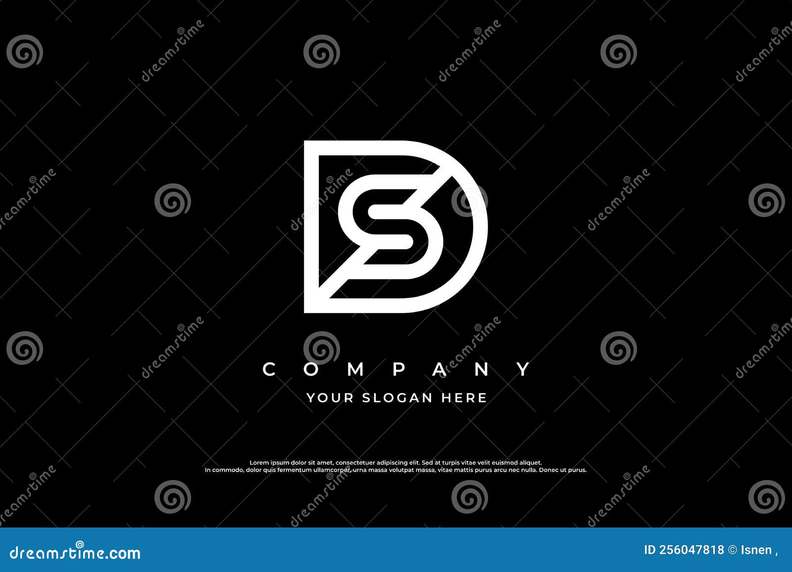 Initial Letter DS SD Logo Design Vector Stock Vector - Illustration of ...