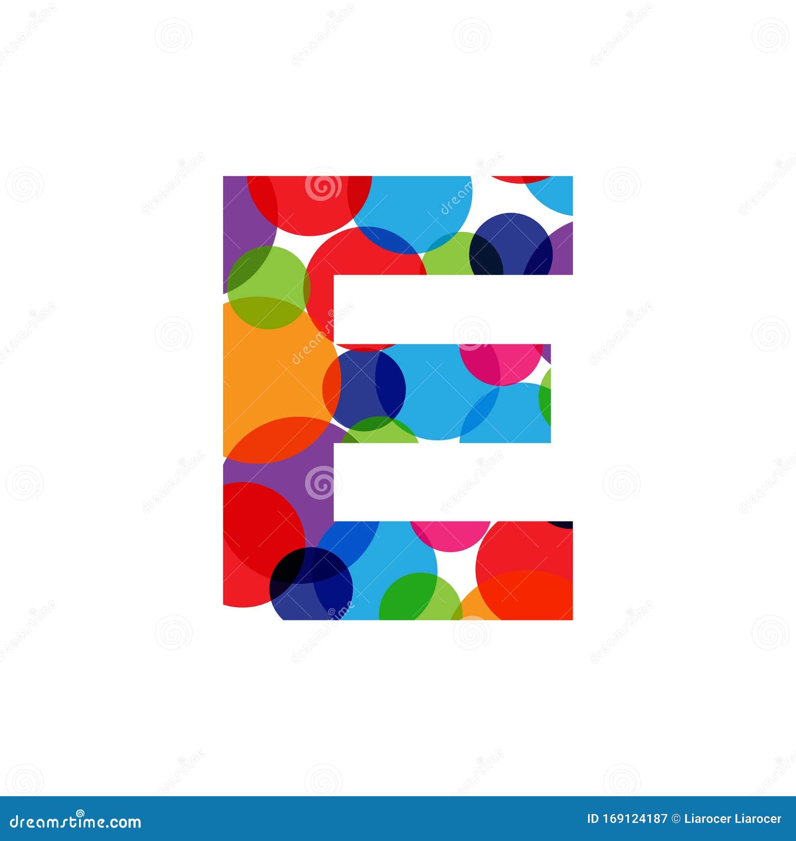 Initial Letter E, CIRCLE ABSTRACT Stock Vector - Illustration of ...