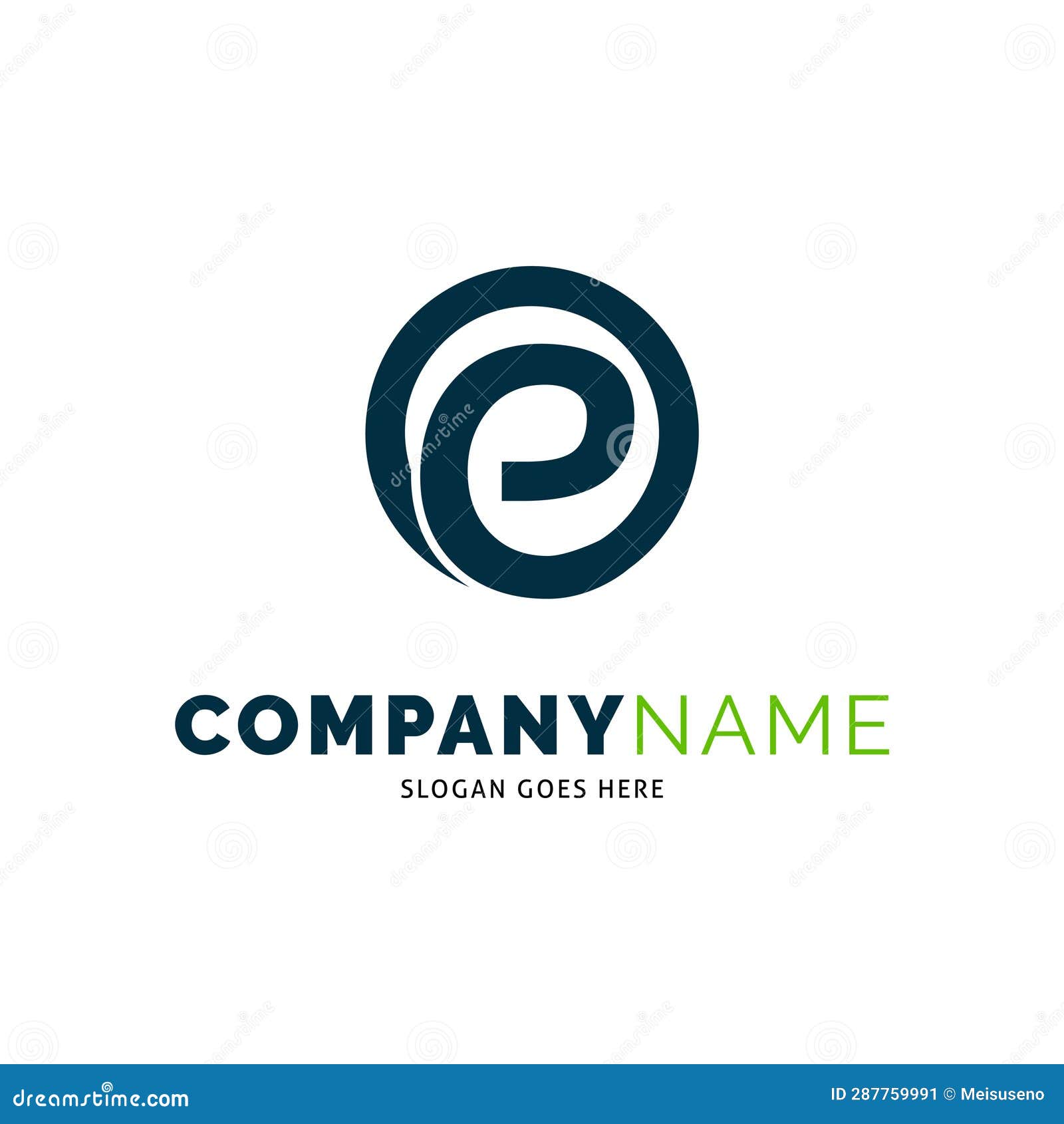 Initial Letter E Circle Icon Vector Logo Template Illustration Design ...