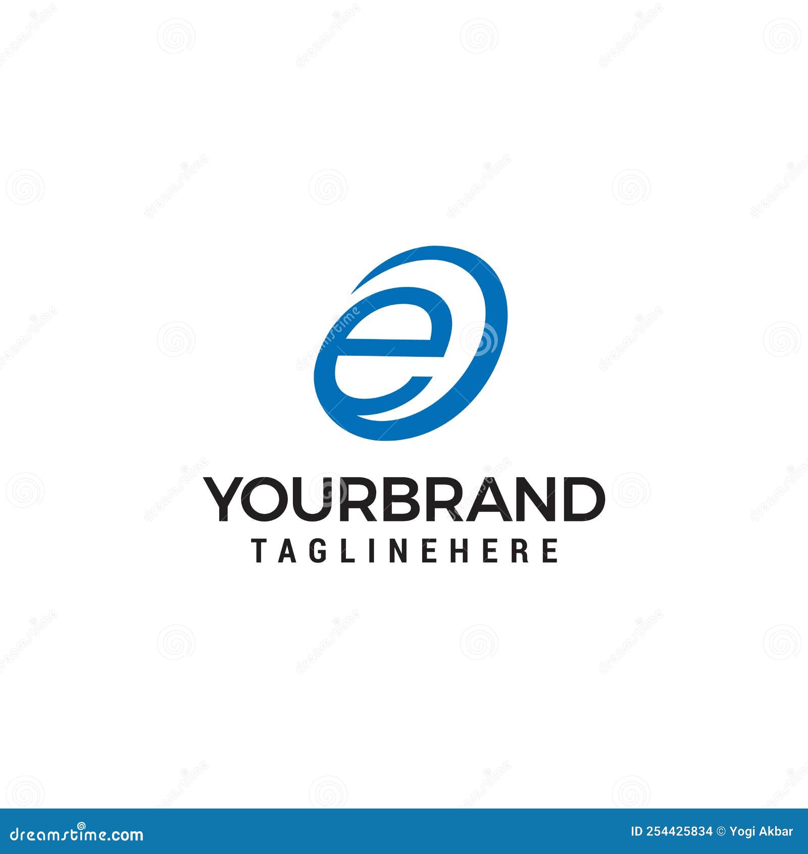 Initial Letter E Tech Logo Design Template Element. Eps10 Vector Stock ...