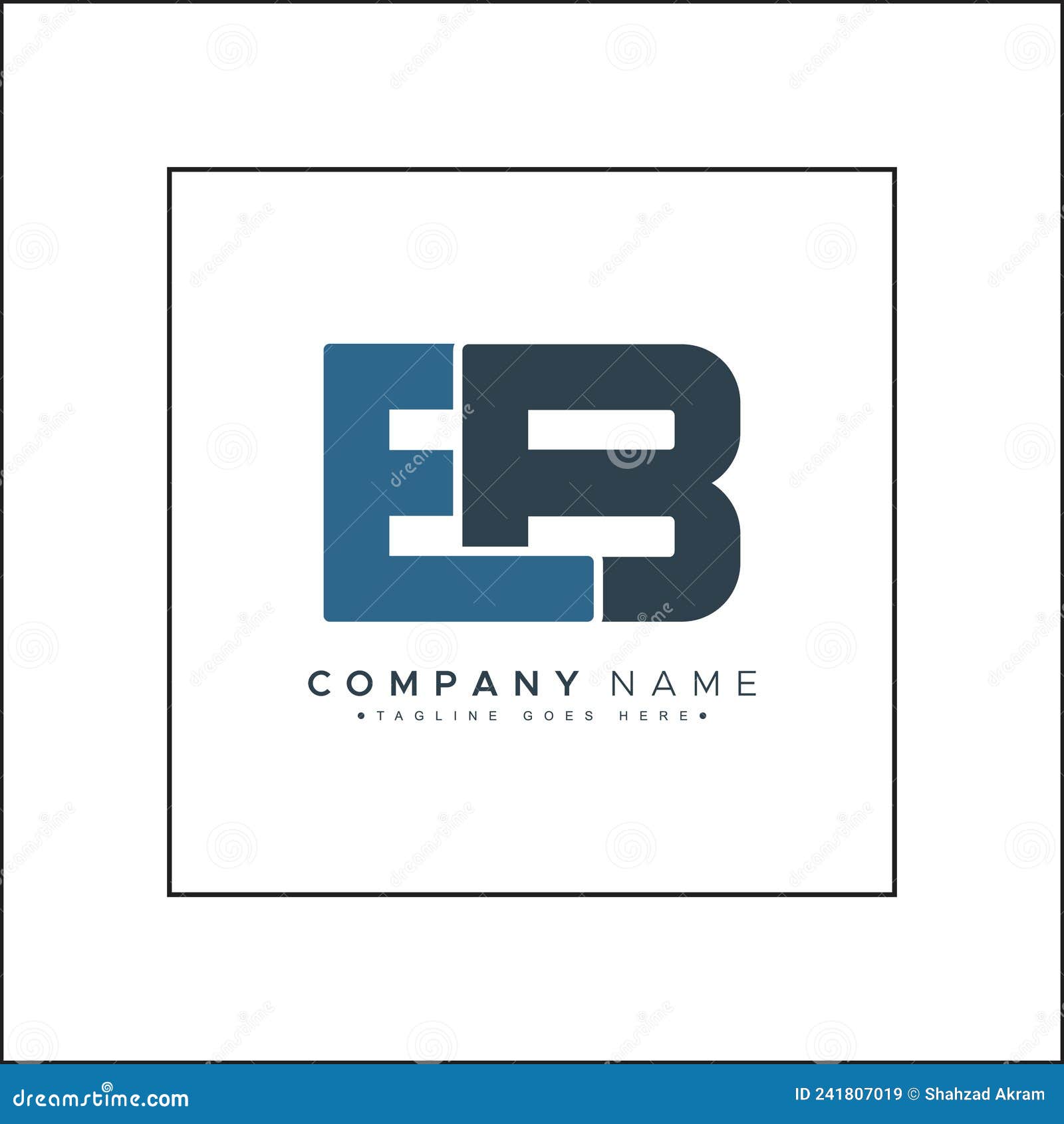 Initial Letter EB Logo - Minimal Business Logo Stock Vector ...