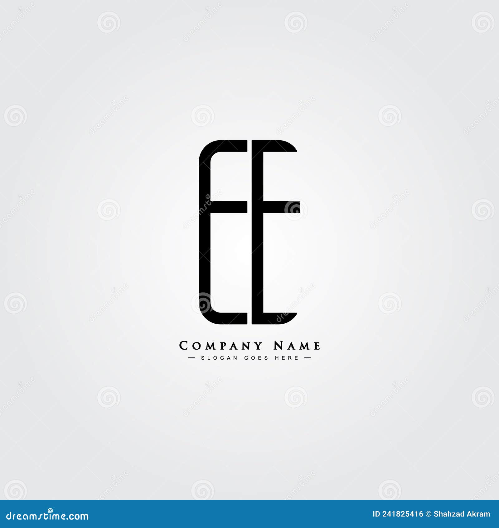 Initial Letter EE Logo - Simple Alphabet Logo Stock Vector ...