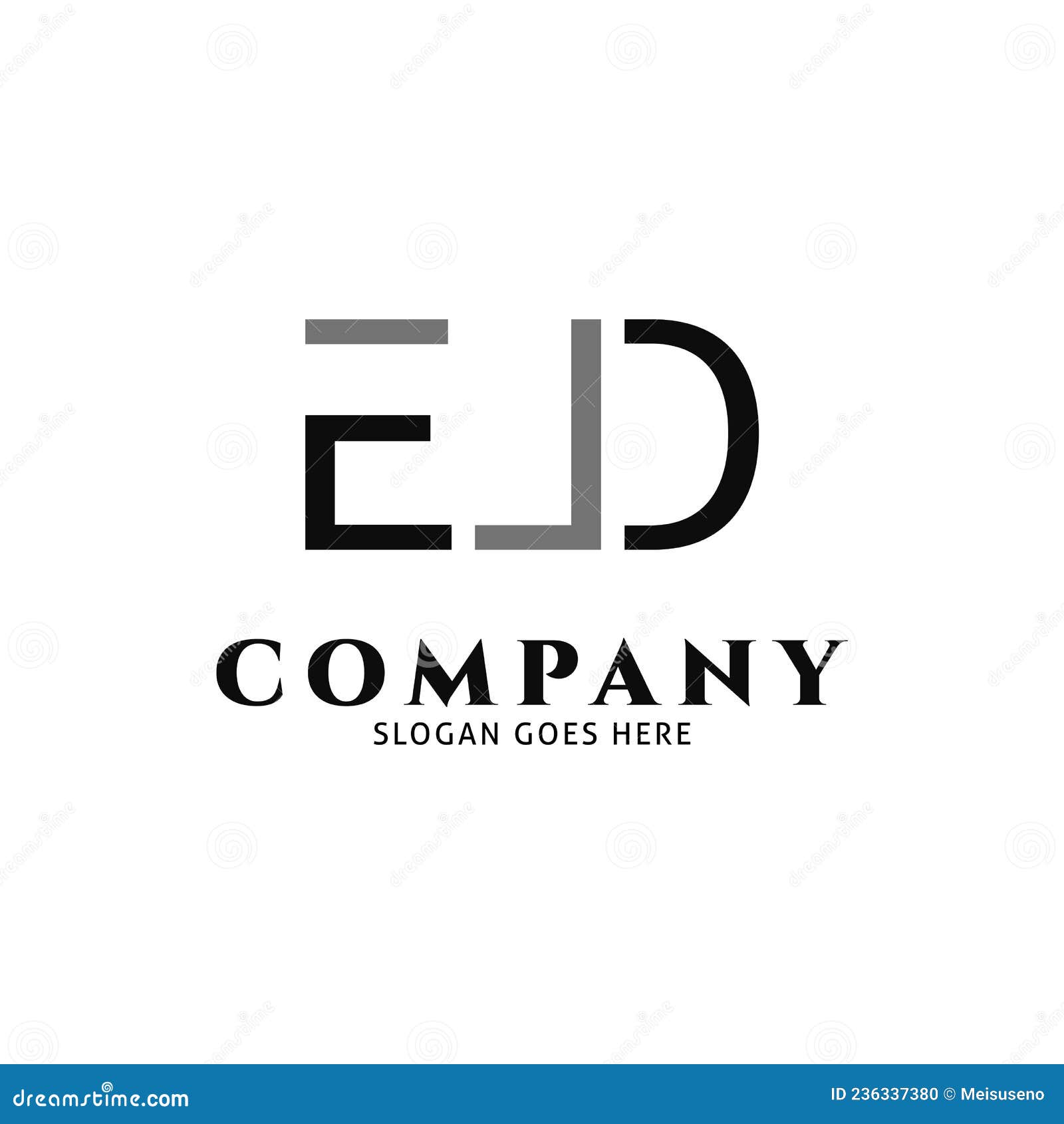 Initial Letter EJD Icon Vector Logo Template Illustration Design Stock ...