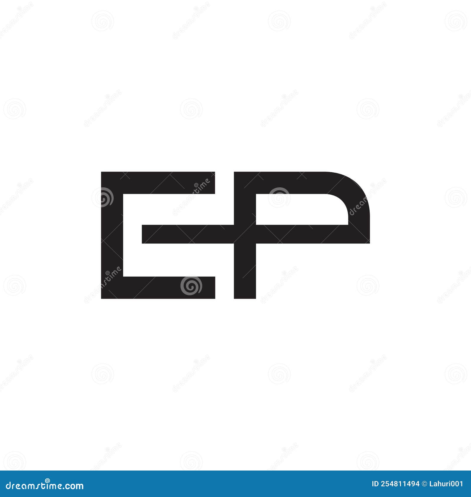 Initial Letter Ep Logo Vector Stock Vector - Illustration of circle ...
