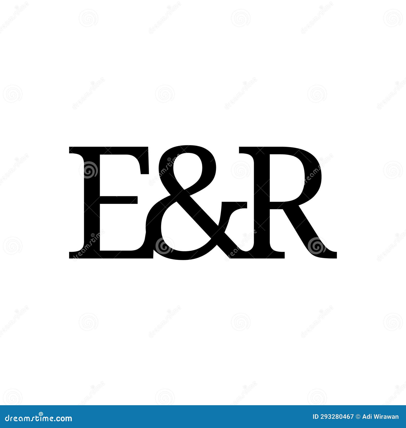Initial Letter ER Logo Design Vector Stock Illustration - Illustration ...