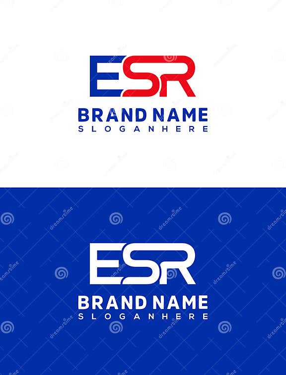 Initial Letter ESR Logo Design Vector Template. Creative Letter ESR ...