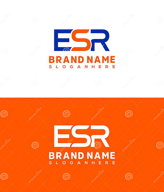 Initial Letter ESR Logo Design Vector Template. Creative Letter ESR ...