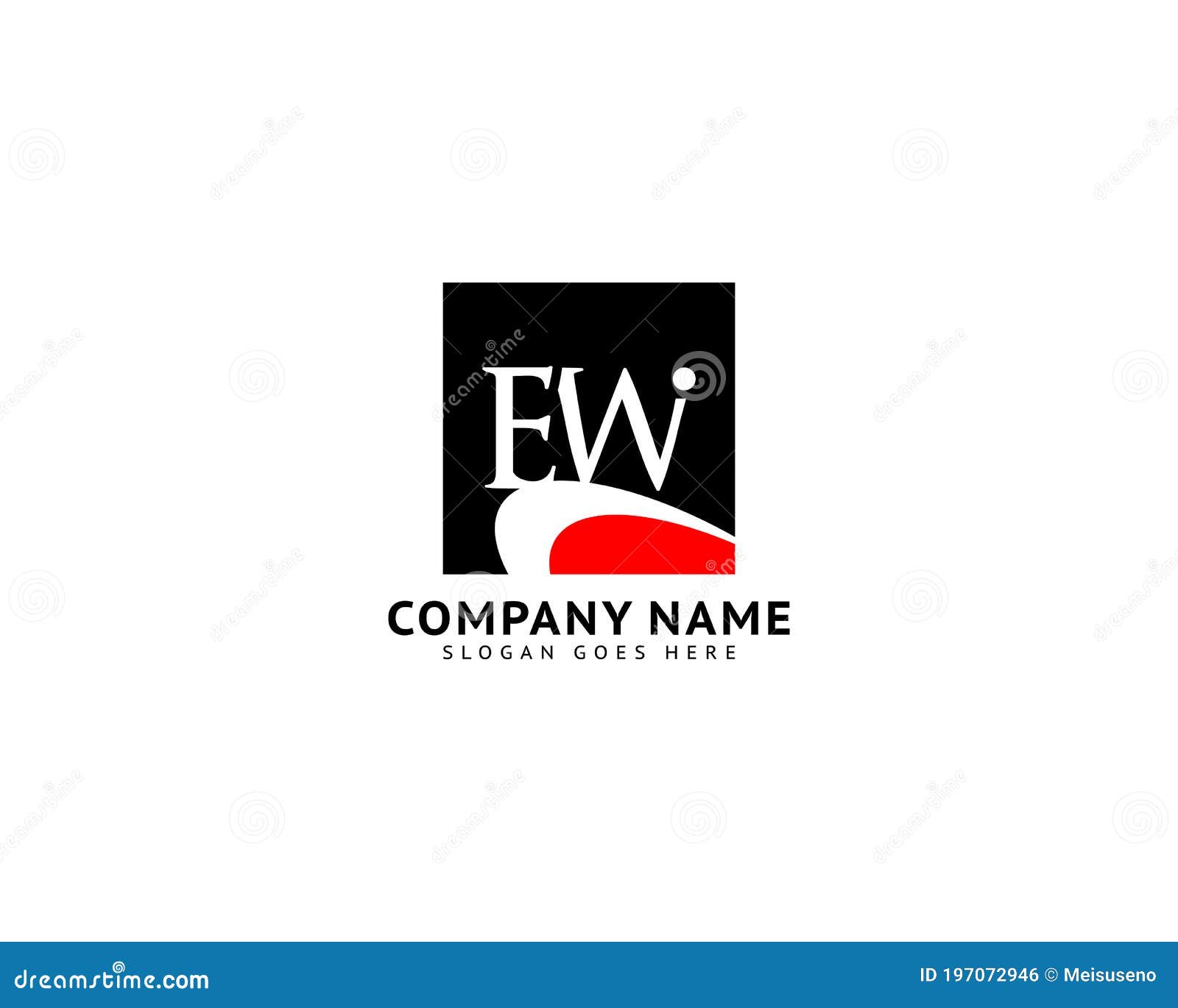 Initial Letter EWI Logo Template Design Stock Vector - Illustration of ...