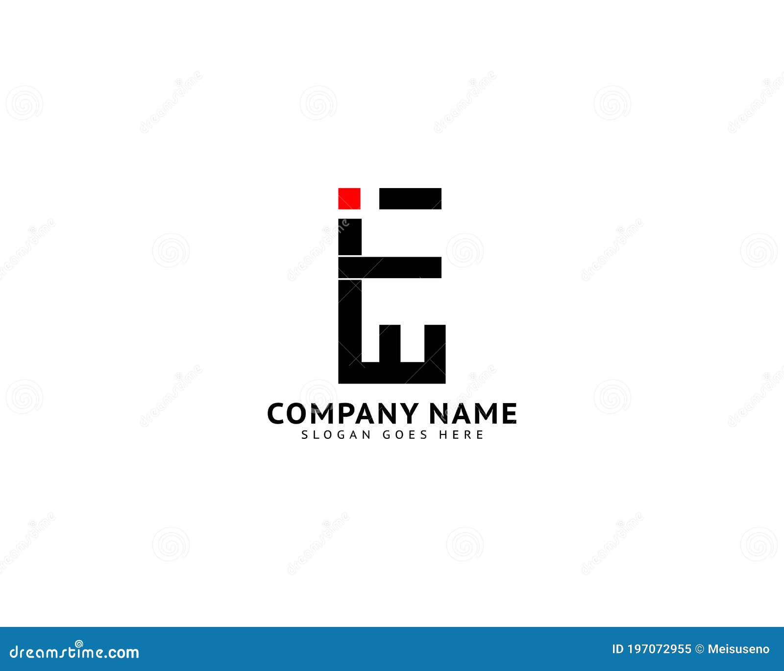 Initial Letter EWI Logo Template Design Stock Vector - Illustration of ...
