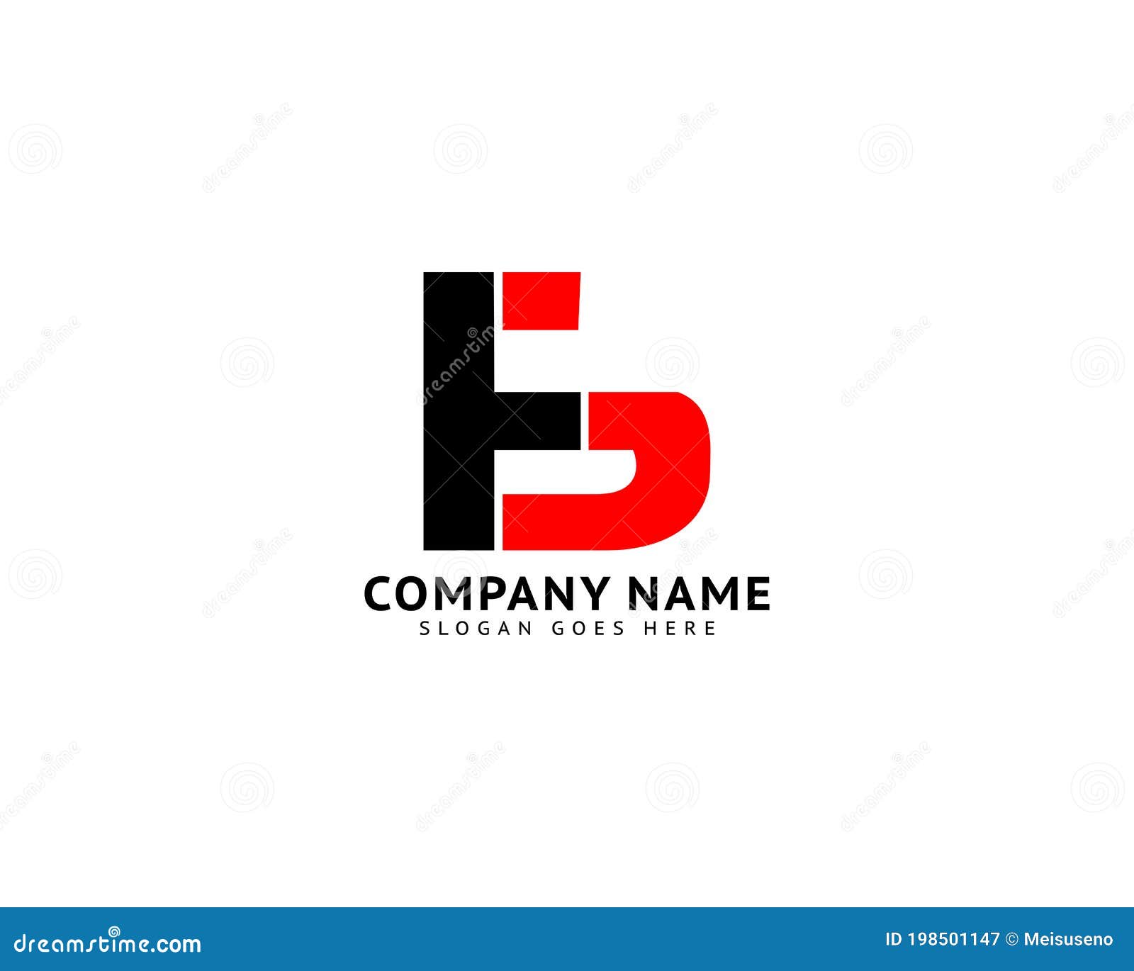 Initial Letter FB Logo Template Design Stock Vector - Illustration of ...
