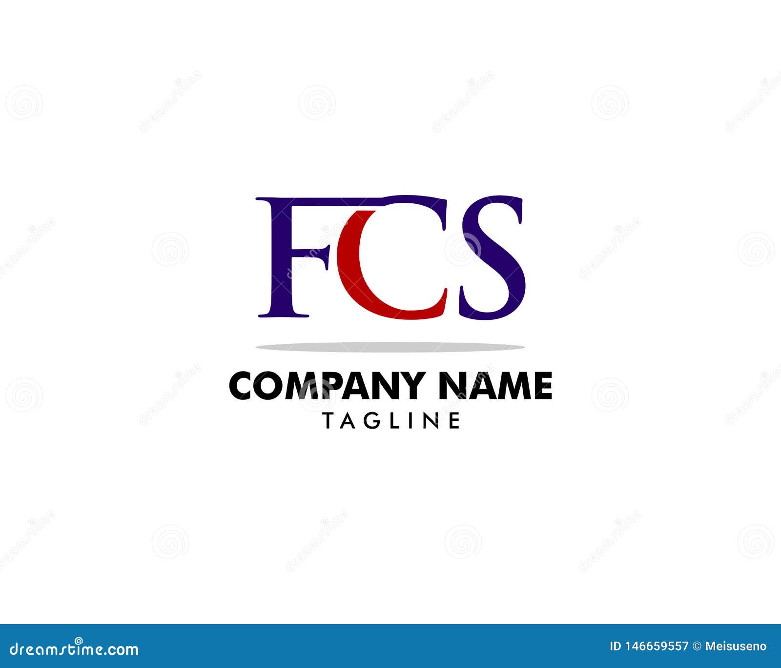 Initial Letter FCS Logo Template Design Cartoon Vector | CartoonDealer ...