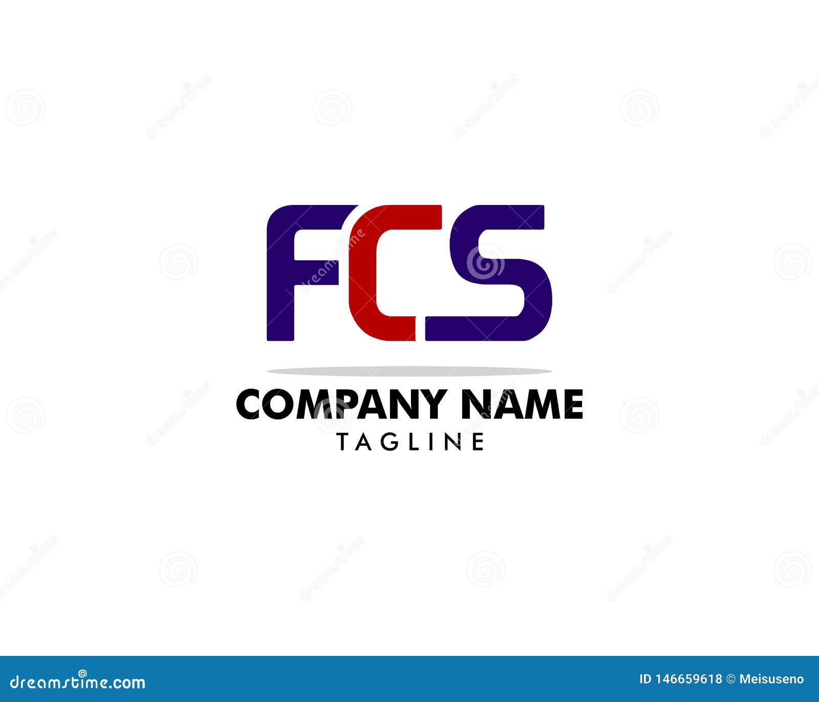 Initial Letter FCS Logo Template Design Stock Vector - Illustration of ...