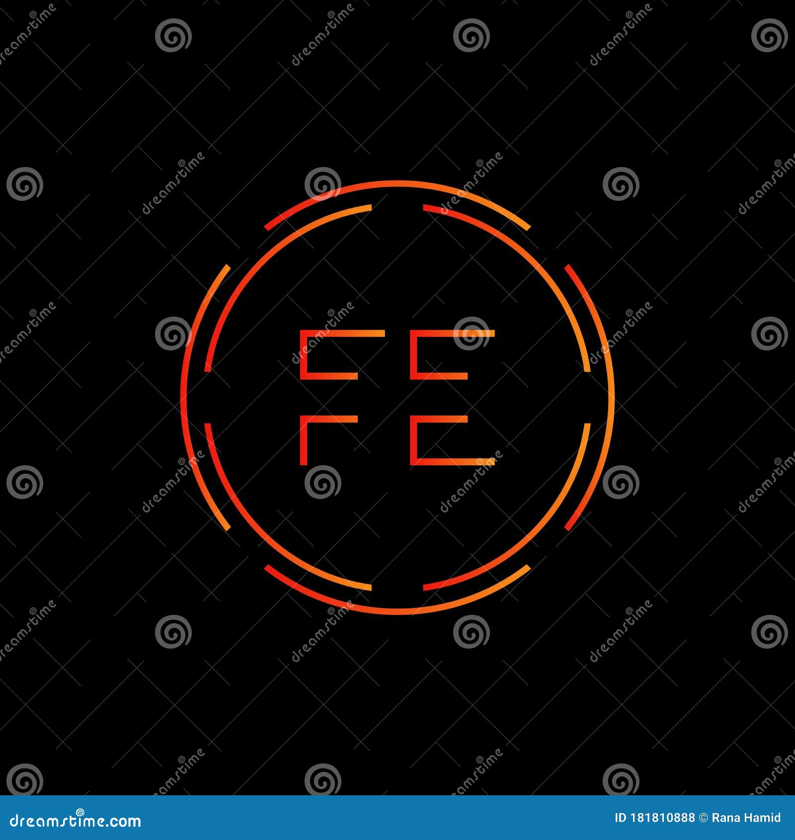 Initial Letter FE Logo Design Vector Template. Creative Linked ...