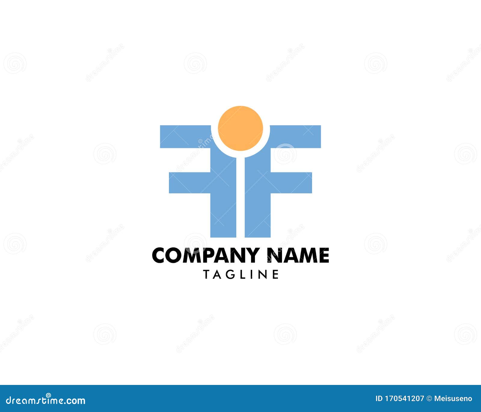 Initial Letter FF Logo with People Design Vector Stock Vector ...