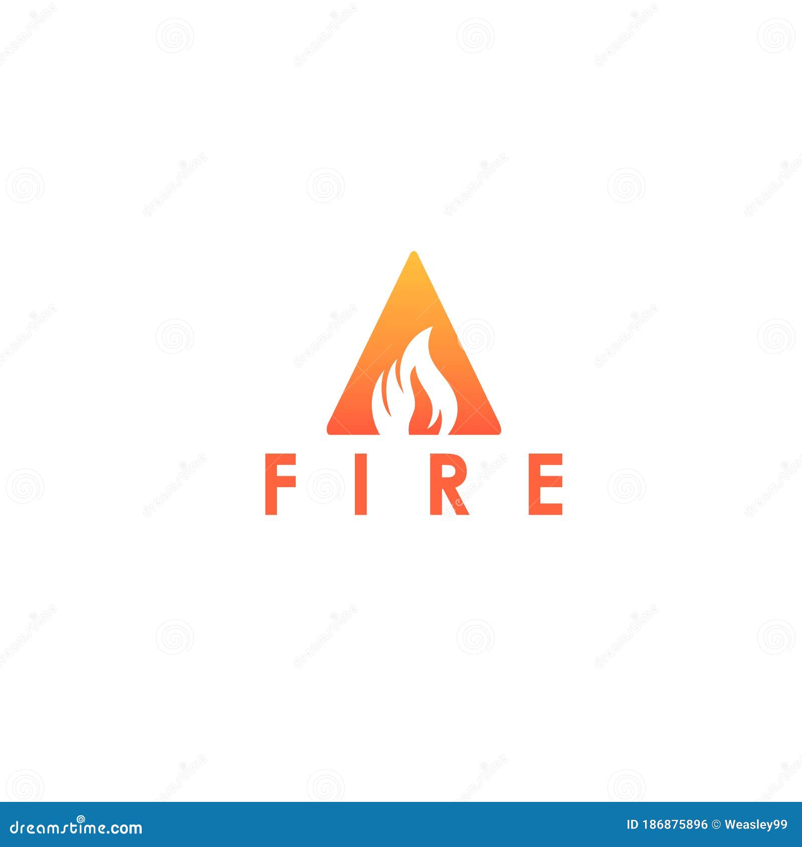 Initial Letter a with Fire Flames Logo Design Stock Illustration ...