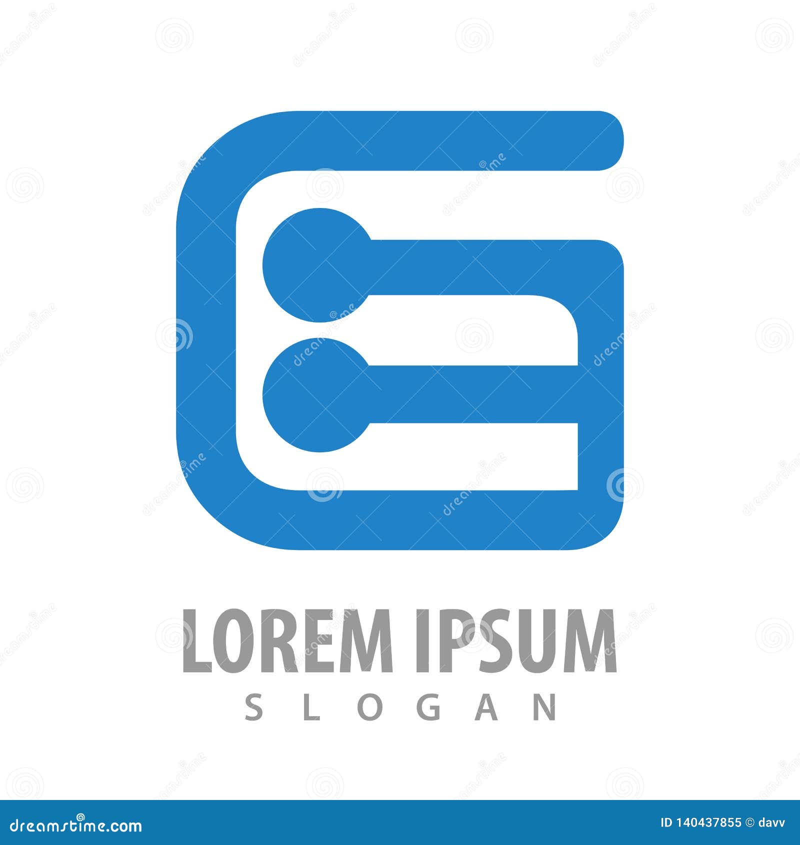 Initial Letter G Curved Logo Concept Design. Symbol Graphic Template ...