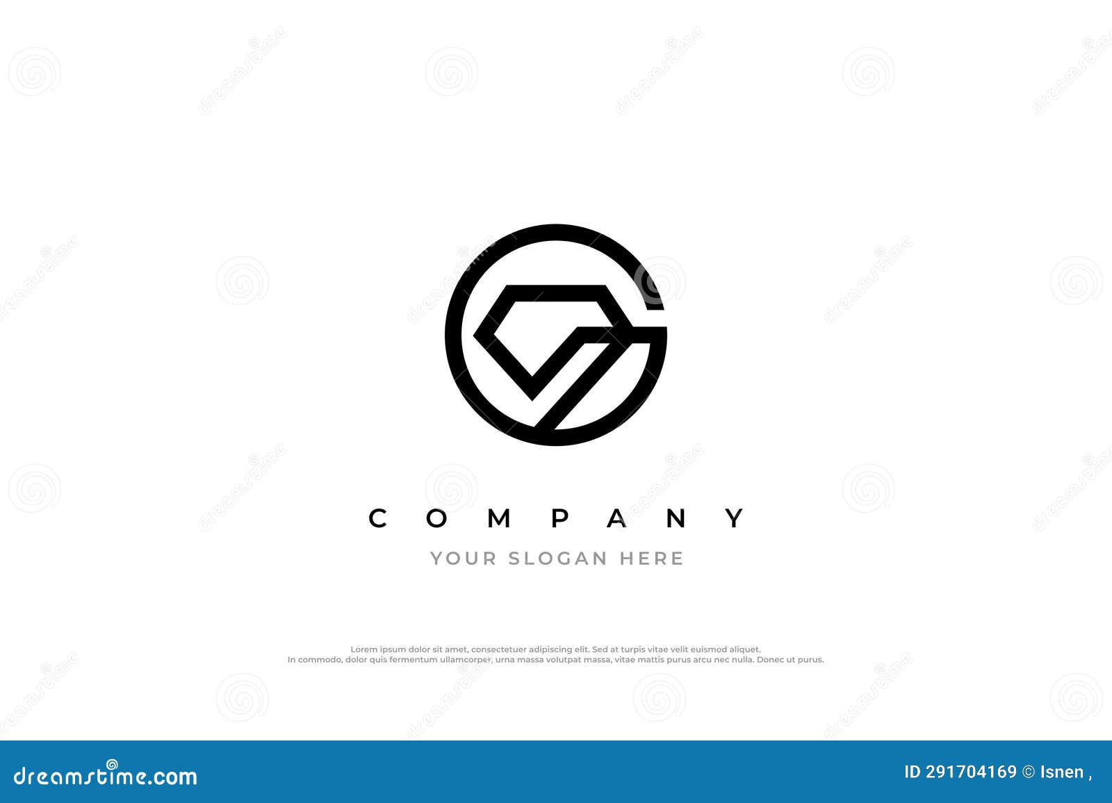 Initial Letter G Diamond Logo Design Stock Illustration - Illustration ...