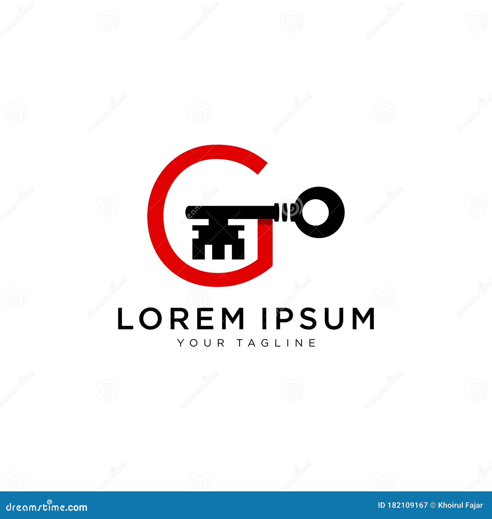 Initial Letter G Key Logo Concept, Key with Letter G, Vector Logo ...